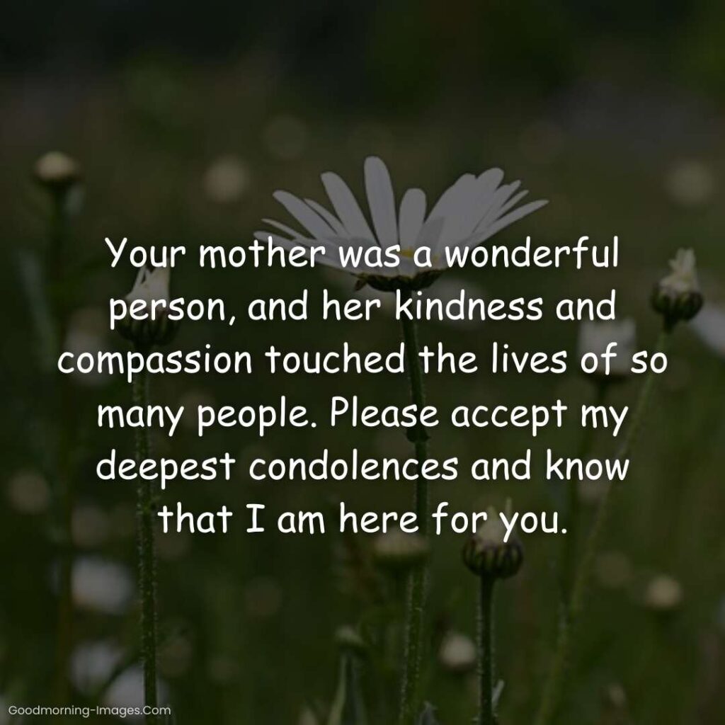 ᐅ100 Sympathy Messages For Loss Mother And Condolence Images