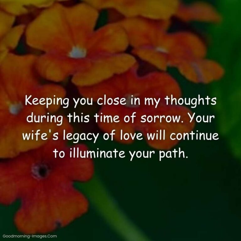 ᐅ100 Sympathy Messages For Loss Wife And Condolence Images